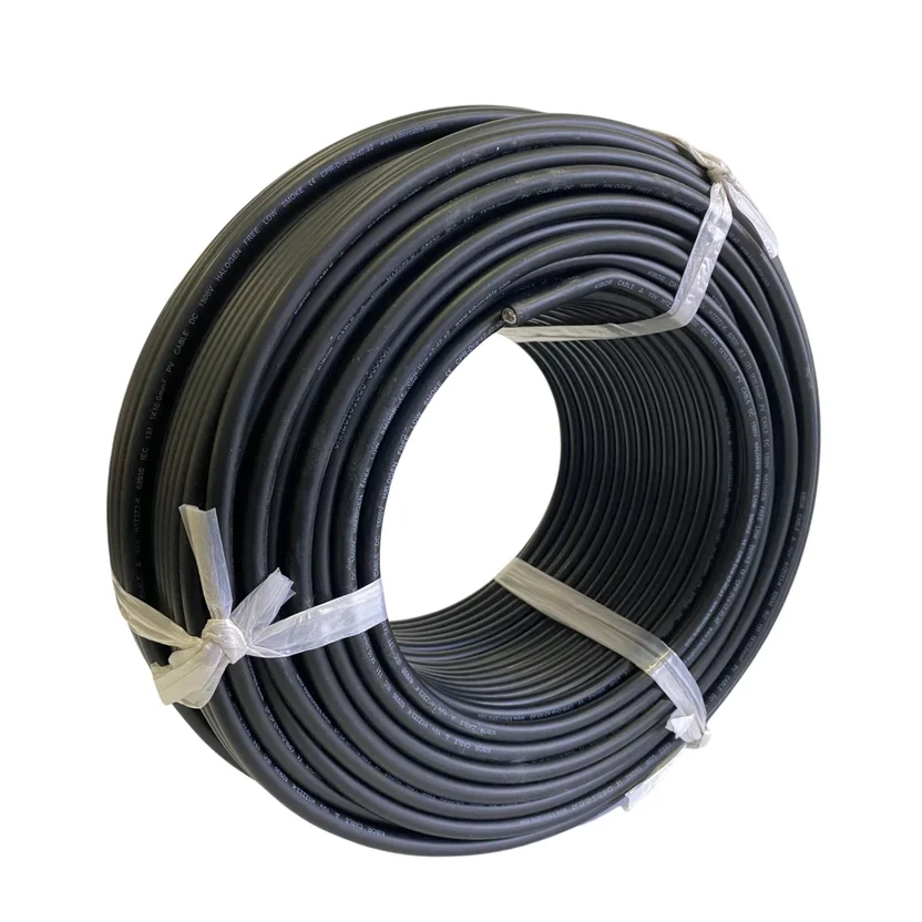 Cable solar LEADER 4 mm negro con RETIE - Energy 4.0